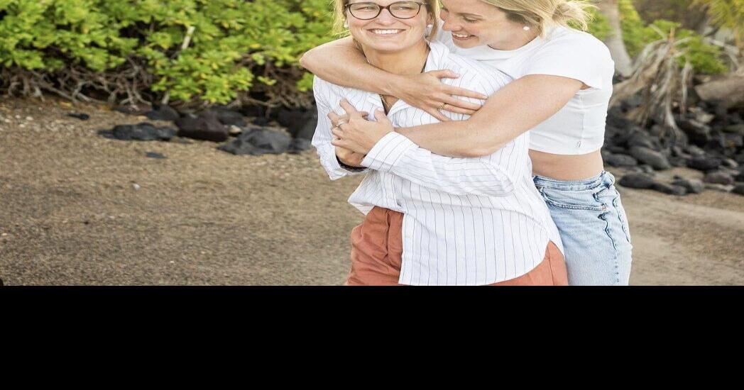 Team Canada’s Marie-Philip Poulin and Laura Stacey engaged