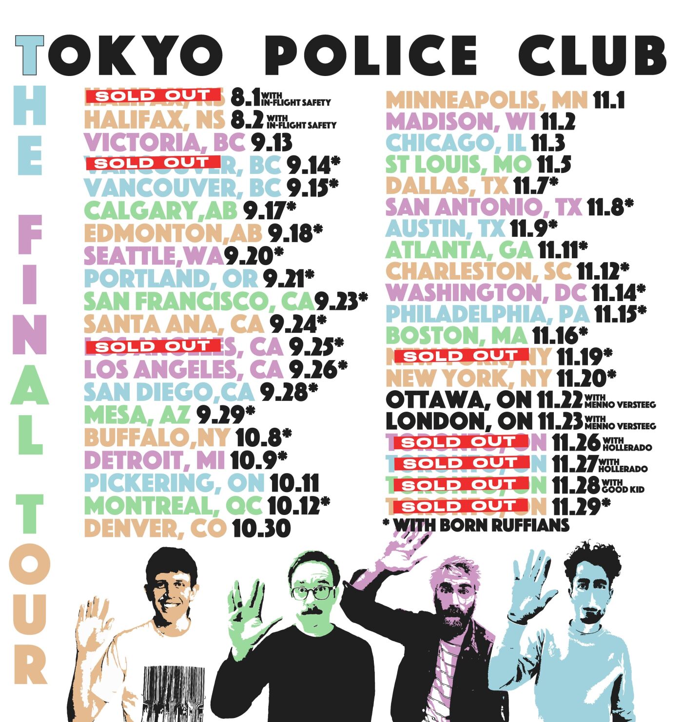 This really is the end for Tokyo Police Club