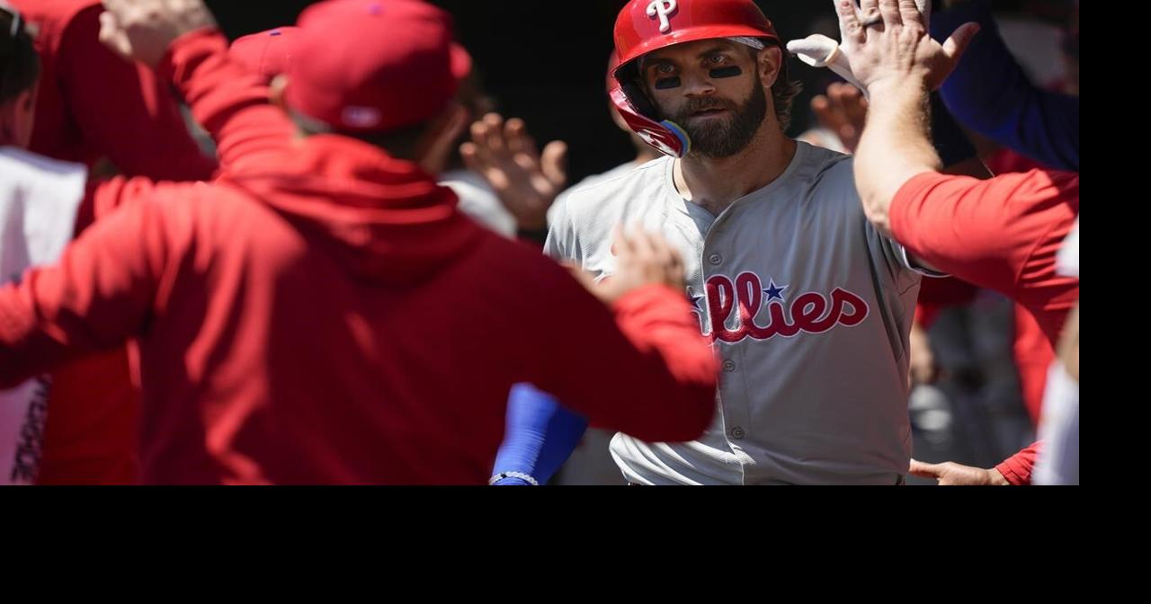 Bryce Harper homers in return from daughter's birth as Phillies beat ...