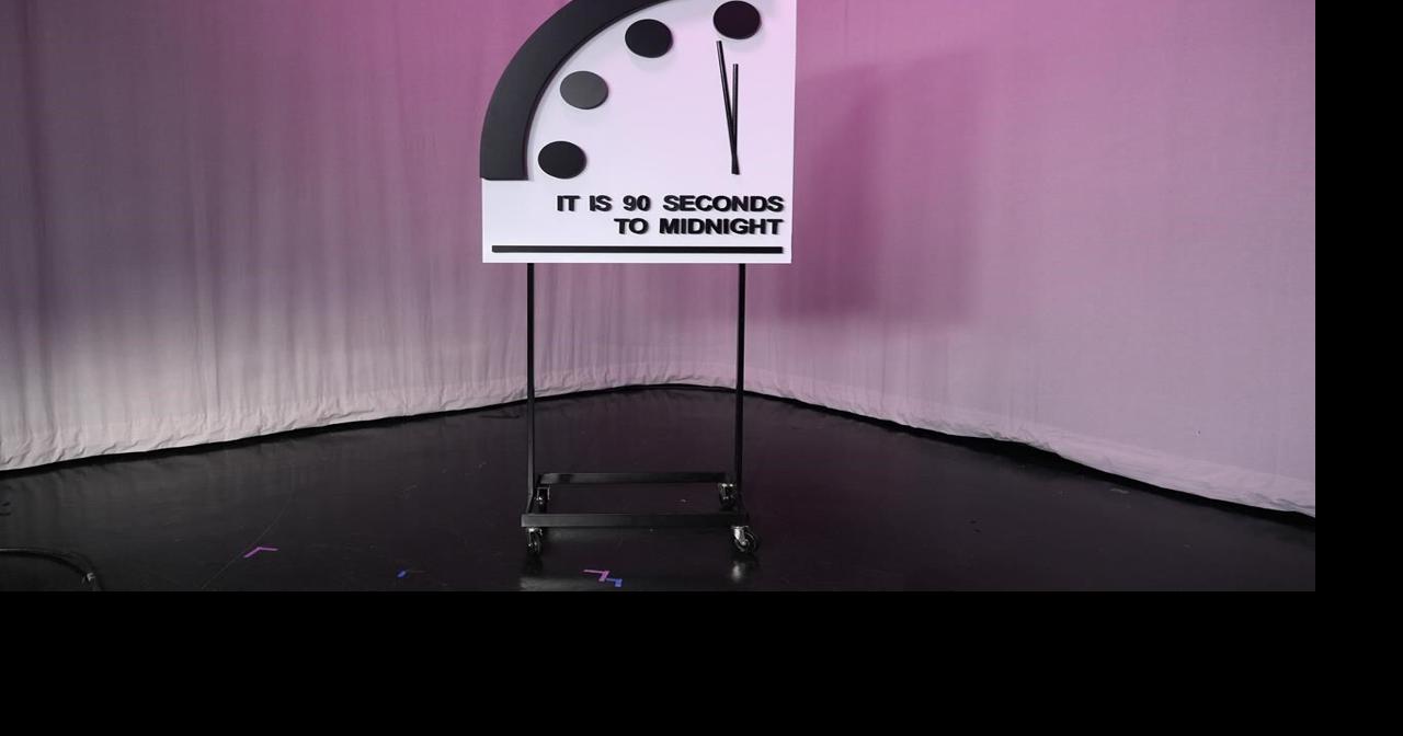 'Doomsday Clock' signals existential threats of nuclear war, climate ...