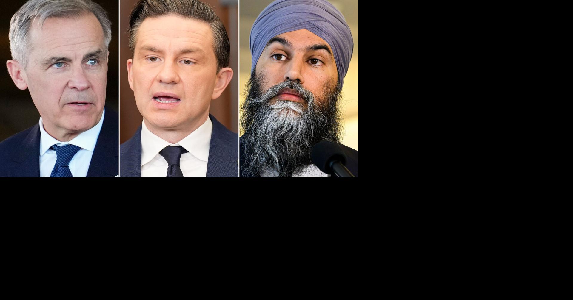 Polls say Carney’s Liberals lead Poilievre’s Conservatives