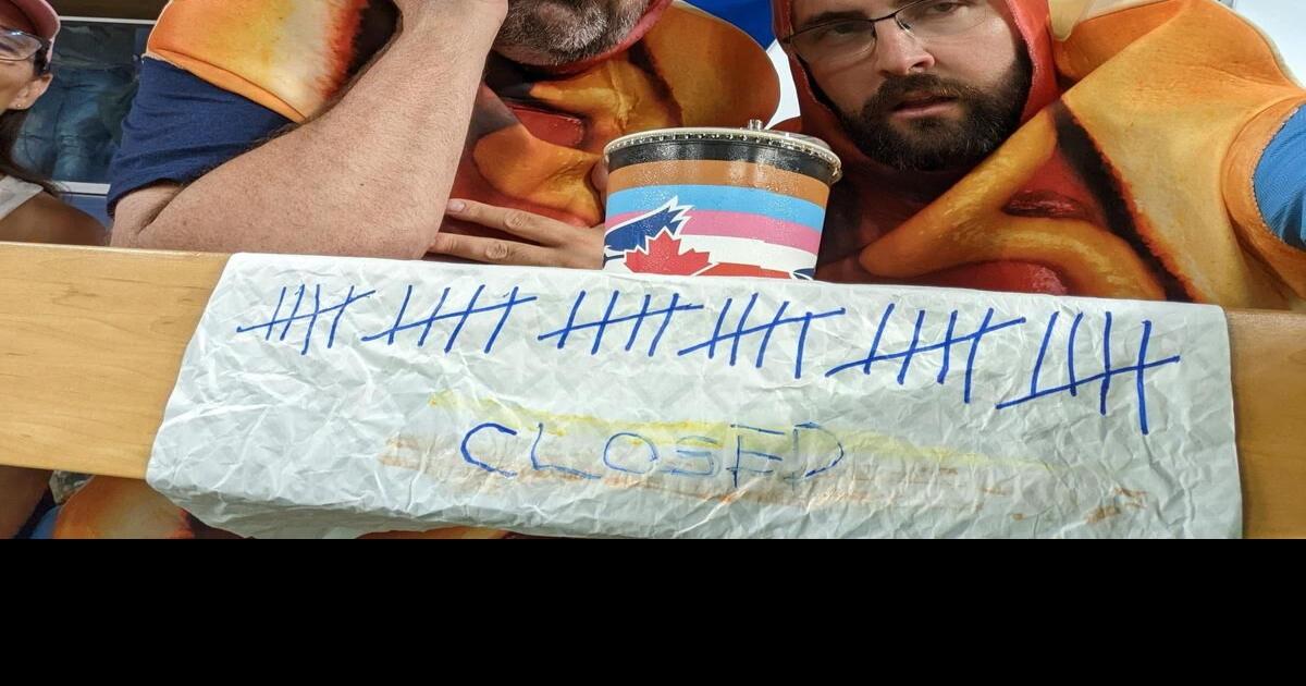 Two Blue Jays fans, 40 hot dogs, and a loonie dog doubleheader