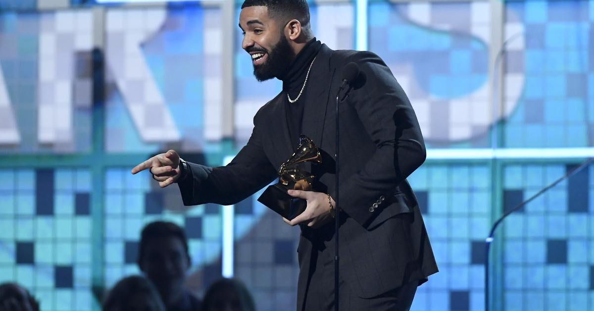 Drake collects Grammy win for best rap song, blasts weight of awards