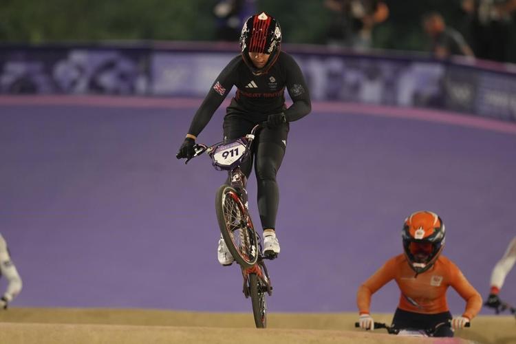 Joris Daudet leads a dominant French sweep of Olympic podium in BMX ...