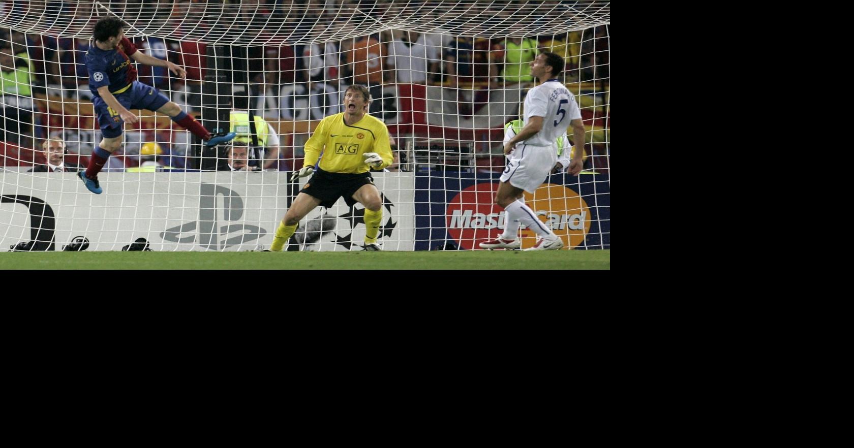 Messi's favorite goal, a header for Barcelona in 2009 Champions League ...