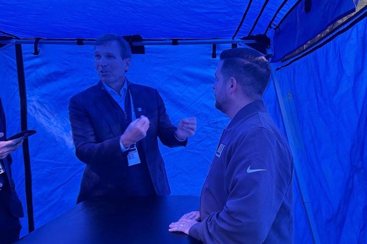 A peek inside the blue medical tent that has become a fixture on NFL ...