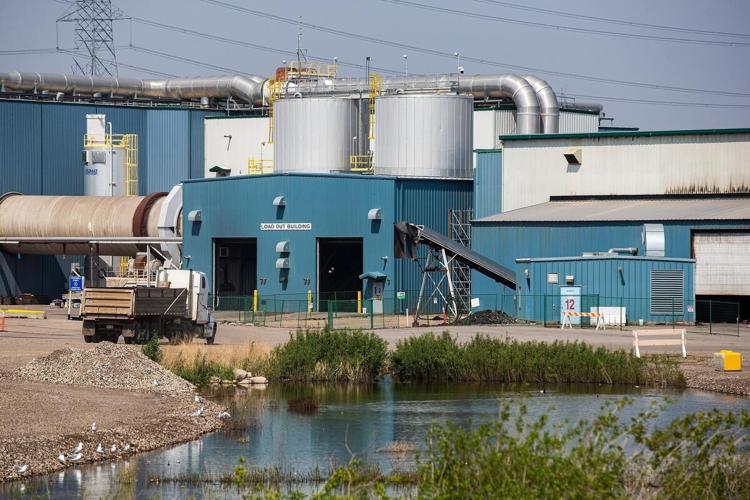 Rotten roof shutters Edmonton Composting Facility