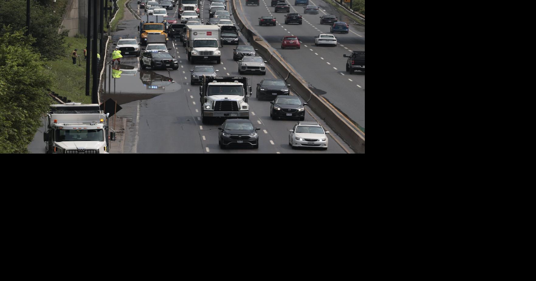 DVP flooded, TTC services disrupted by heavy rain in Toronto