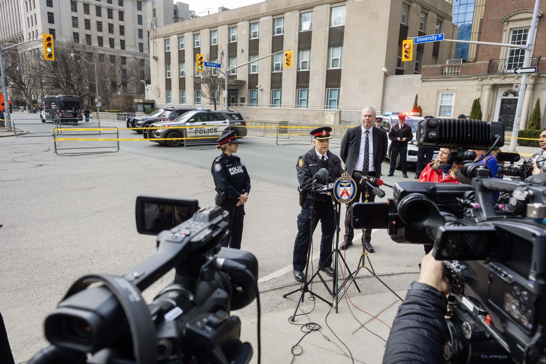 Toronto police seek two suspects after U.S. consulate shooting