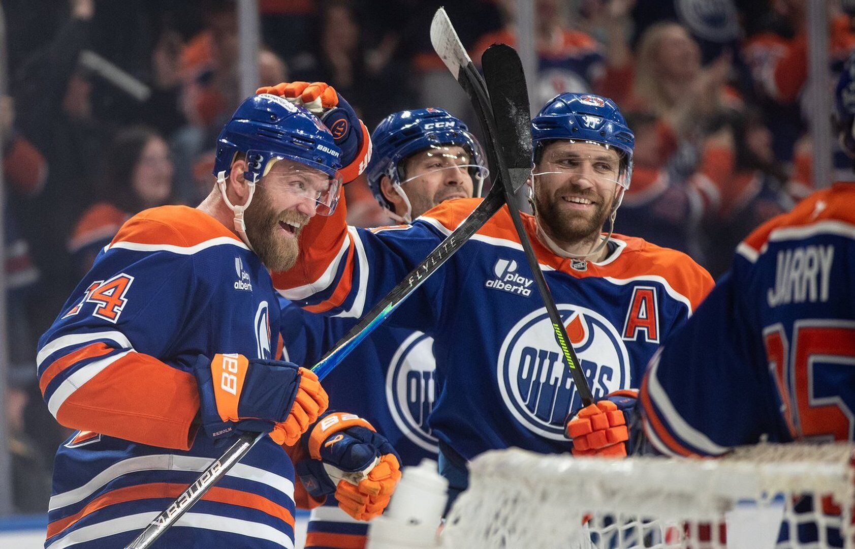 Defenceman Mattias Ekholm scores first hat trick, helps Edmonton Oilers ...