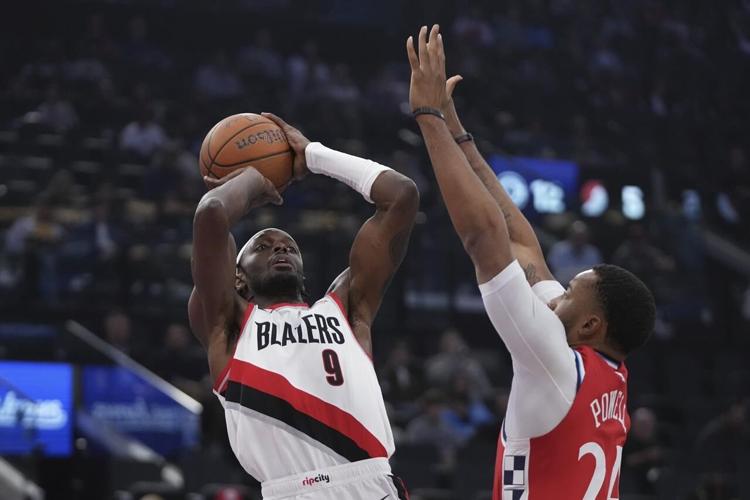 Powell scores 30 and Harden has 23 as the Clippers beat the Trail Blazers 127-105