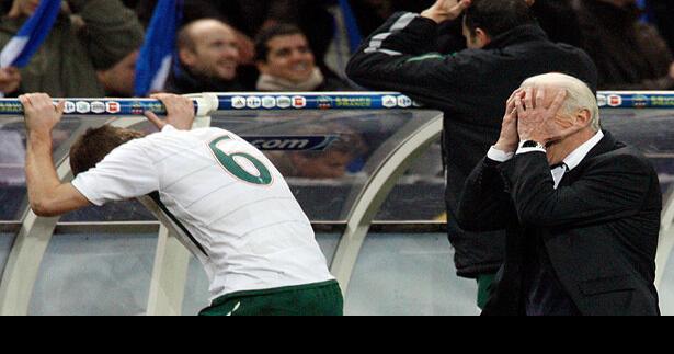 Irish rage over France's handball soccer win