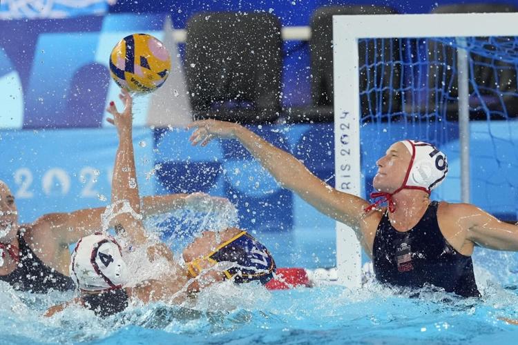 Water polo players wrestle for position at Olympics, but there is a ...