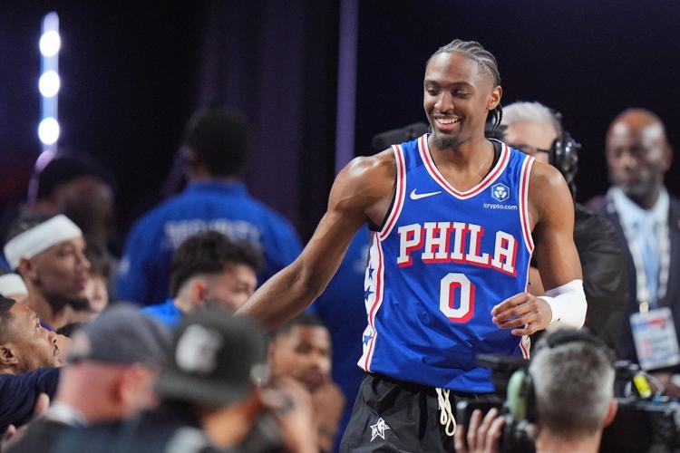 Tyrese Maxey sets 76ers' 3-point record in front of sellout crowd ...