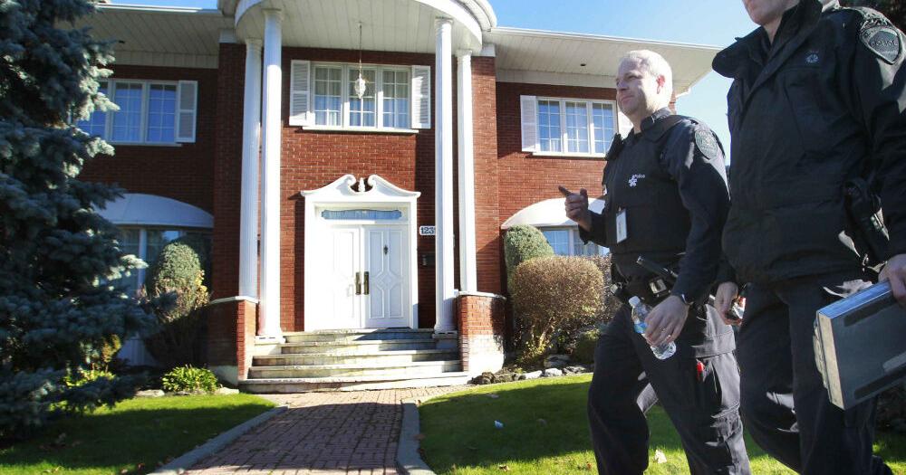 Rizzuto crime scene: Espresso, and a bullet hole in the window
