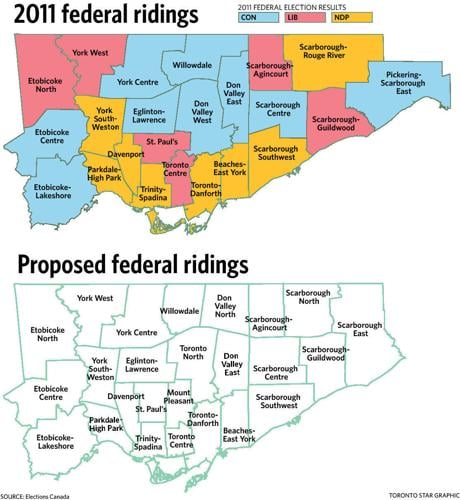Shaking up Toronto’s federal electoral map upsets communities