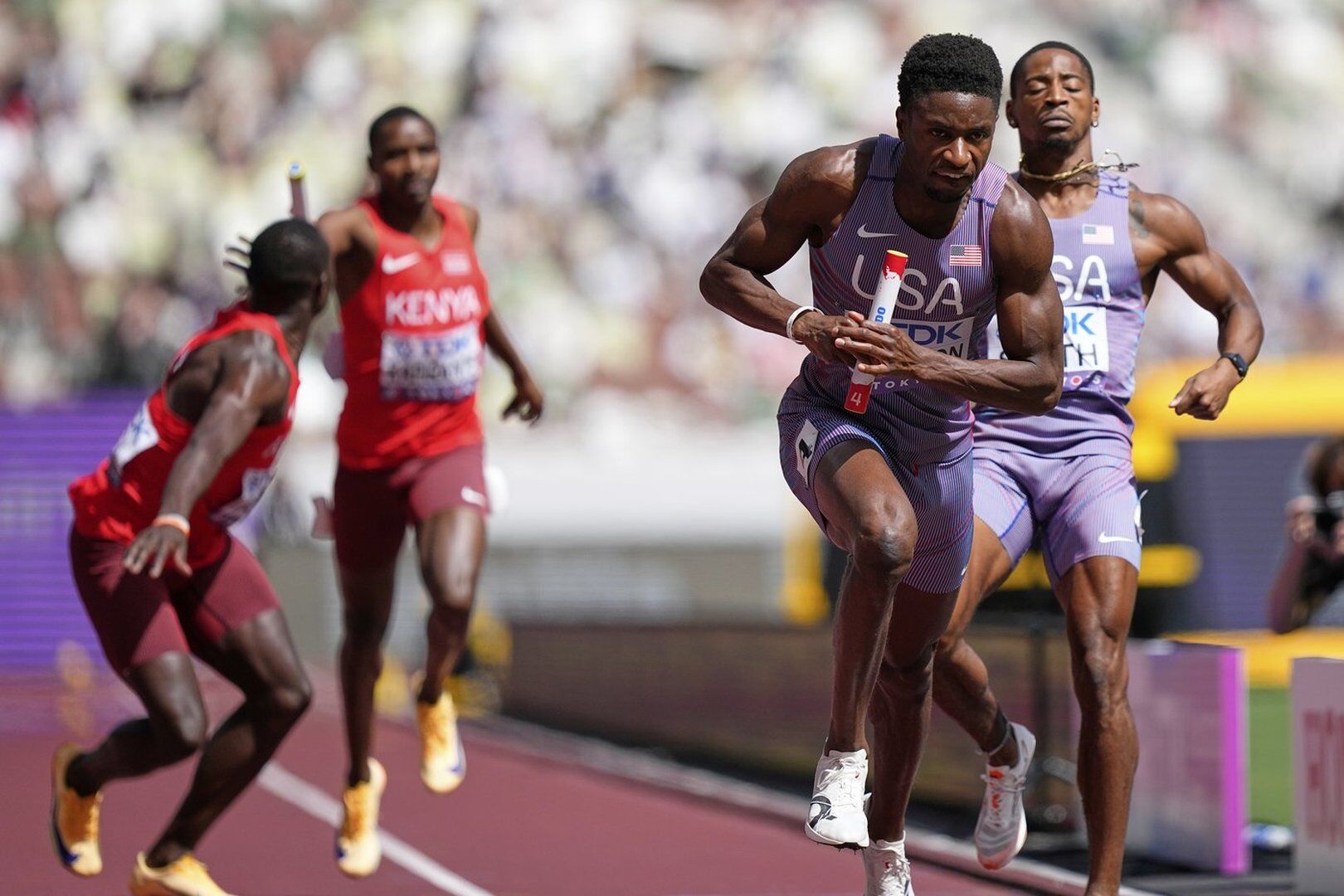 A day later, US 4x400 relay team gets a second chance and moves to the ...