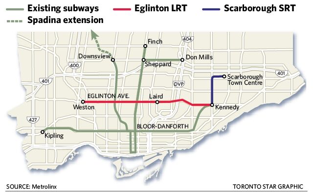 Crosstown LRT: How traffic will keep moving on Eglinton during construction