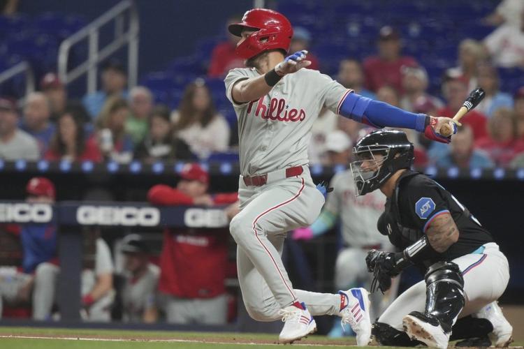 Bryson Stott hits 3-run homer and Phillies go deep 4 times in 9-3 win over the Marlins