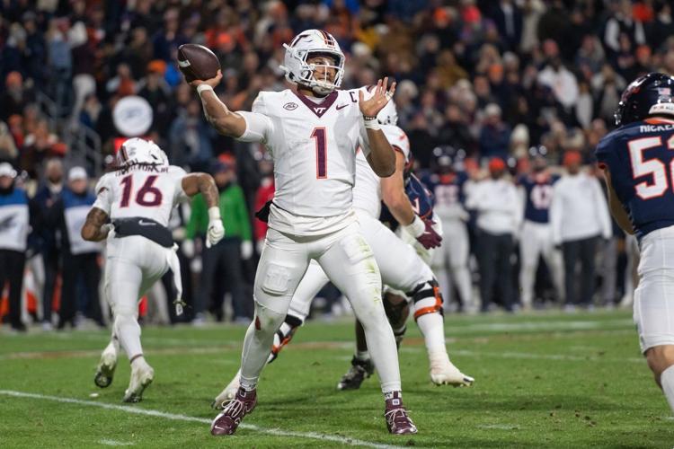No. 17 Virginia tops Virginia Tech 27-7 to clinch a spot in ACC title game