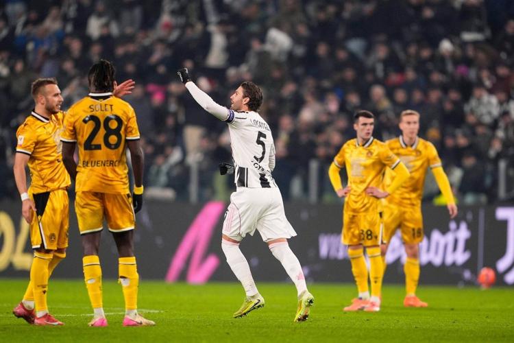 Juventus advances to Italian Cup quarterfinals with 2-0 win over Udinese