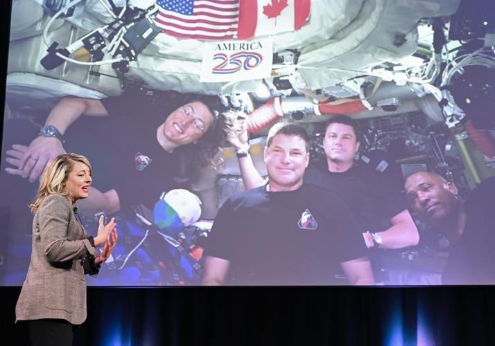Canadian astronaut Jeremy Hansen speaks with Mark Carney