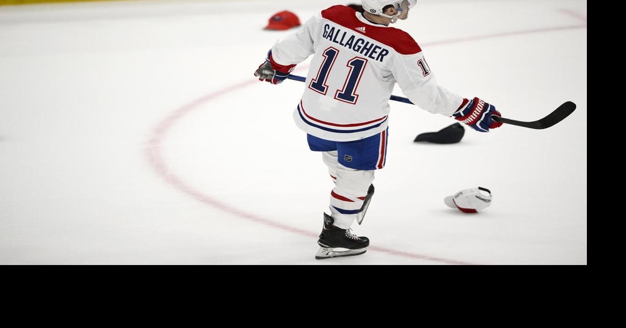 Habs forward Gallagher out at least six weeks with a lower-body injury
