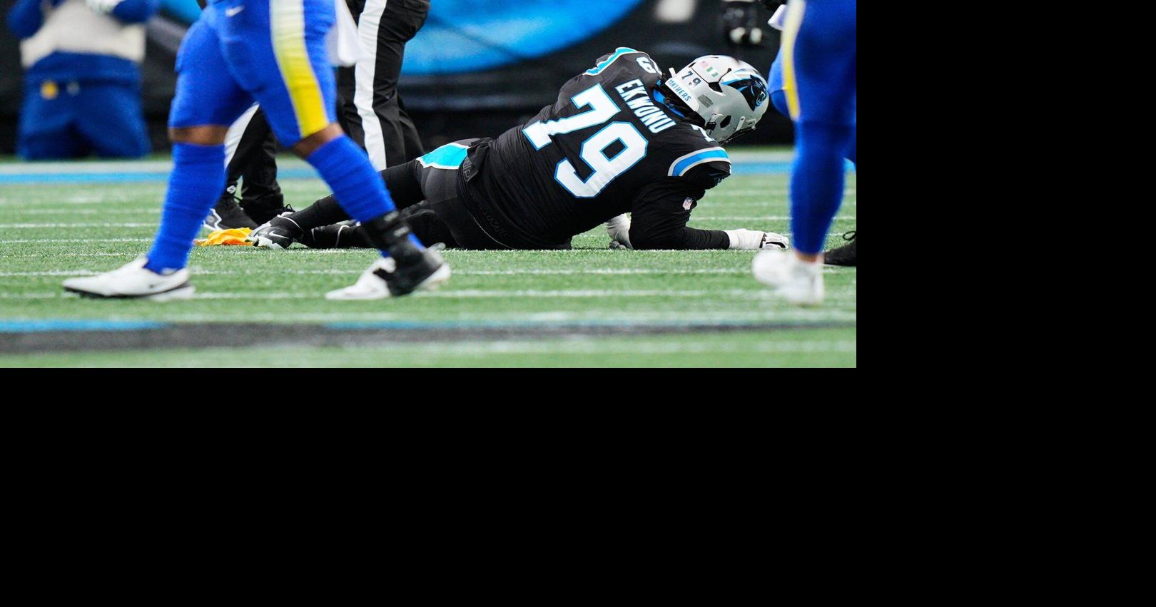 Panthers LT Ickey Ekwonu to miss significant time with ruptured patella ...