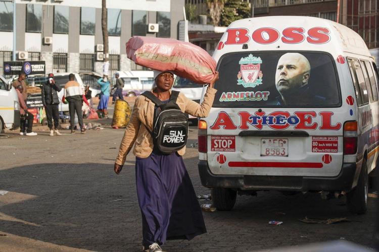 Photos of taxi drivers in Zimbabwe showing off team colors for the ...