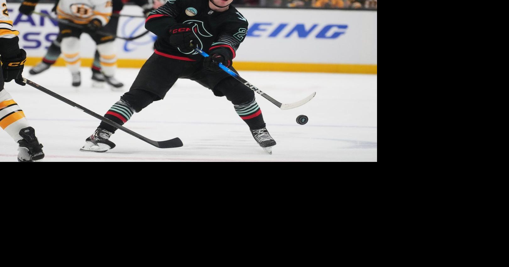 Kakko, Catton score 2 goals each as Kraken beat Bruins 7-4 to extend ...