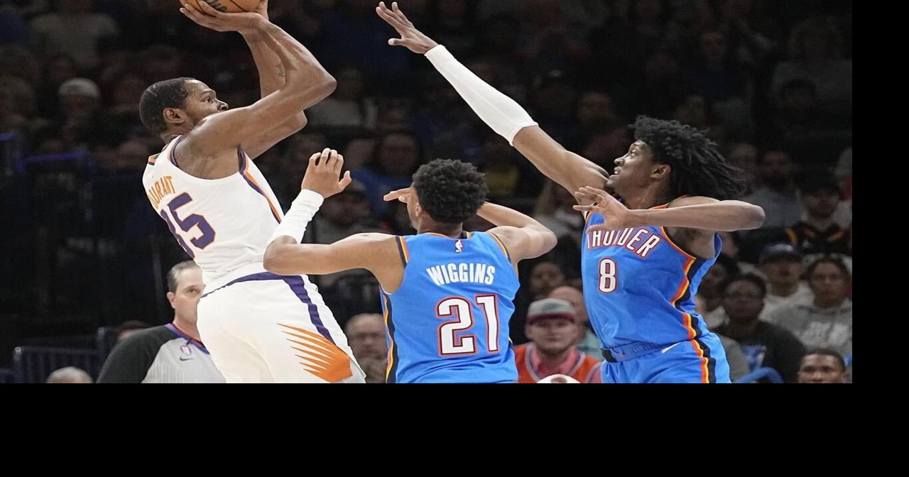 Kevin Durant scores 35 points, Suns roll past Thunder