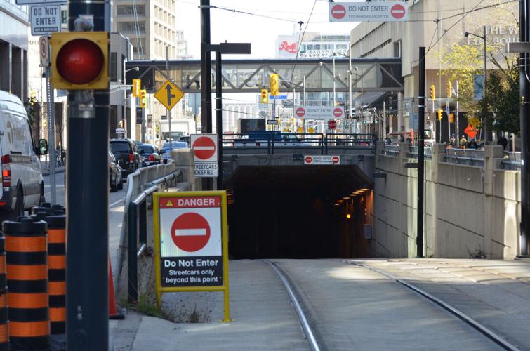 Why do so many cars get stuck in TTC Queens Quay tunnel?