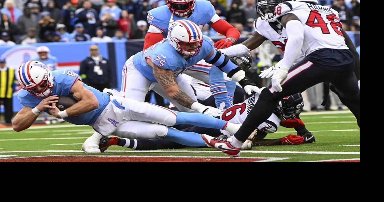 Texans win without Stroud, beating Titans 19-16 on Fairbairn's 54-yard ...