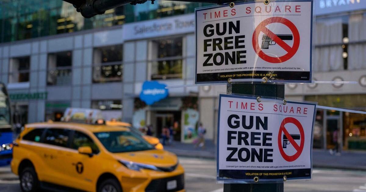 Inside New York’s Times Square gun-free zone