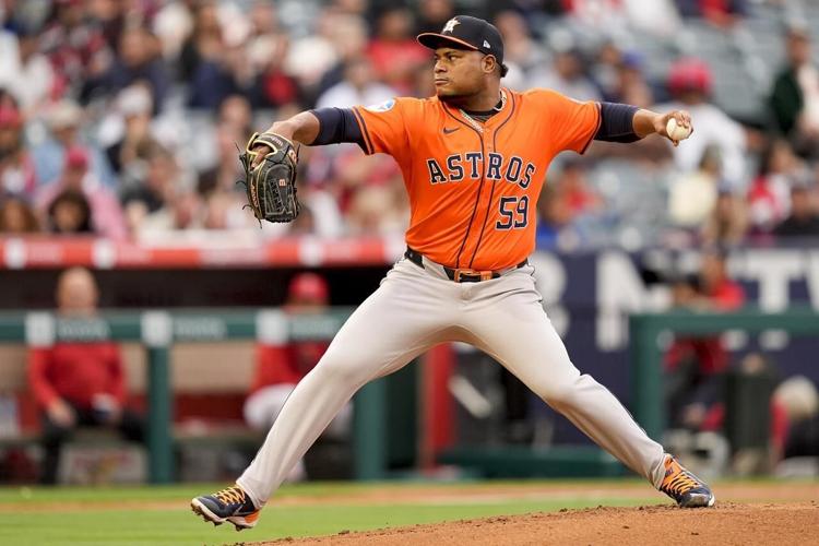Yainer Diaz homers in his 4th straight game, Framber Valdez throws a 4-hitter, Astros top Halos 7-1