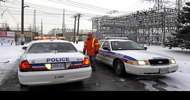 Fire sparks power blip