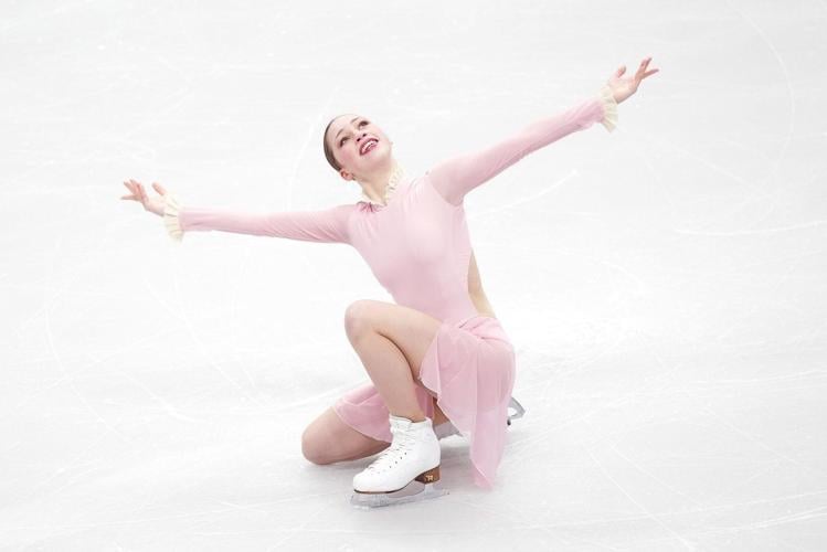 Petrokina leads short program in her European figure skating title defense