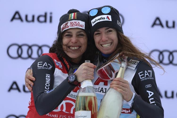 Olympic champ Gut-Behrami beats Italian trio to win super-G
