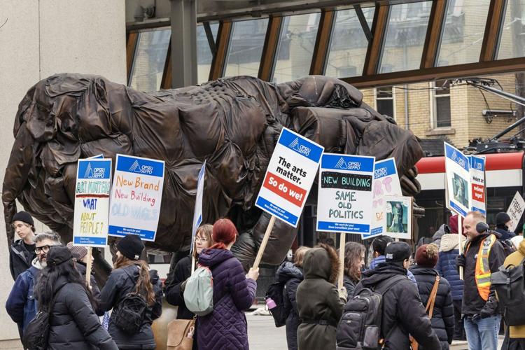 AGO closes as workers on strike make demands