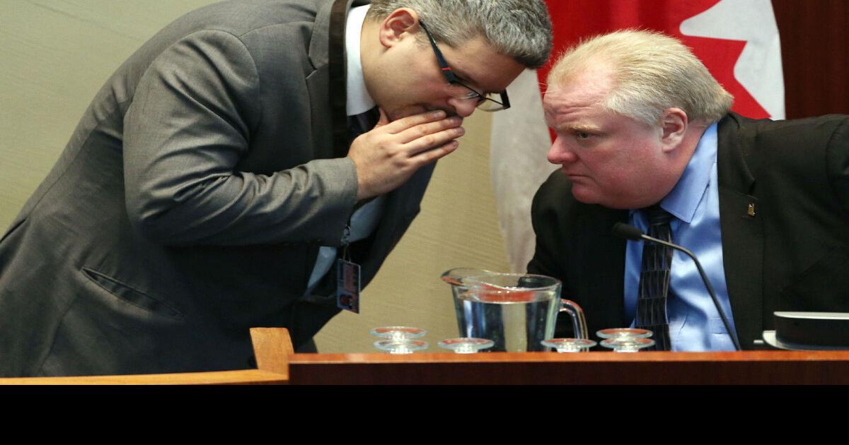 Rob Ford joined by taxpayer-paid aide at campaign event
