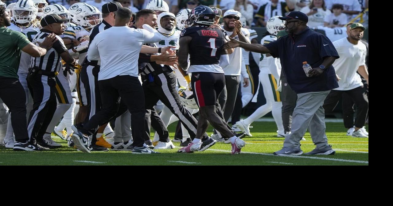 Texans' Stefon Diggs gets into pregame scuffle with Packers' Jaire ...