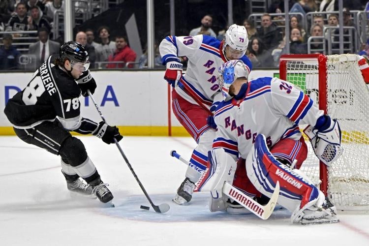 Quinton Byfield's goal gives Kings a 2-1 win over Rangers to spoil Jonathan Quick's return to LA