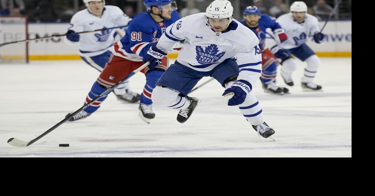 Acciari scores late winner, Maple Leafs beat Rangers 3-2
