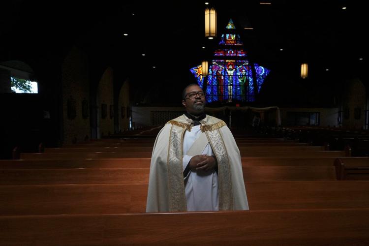 Photos of 12 men who became Catholic priests in the US