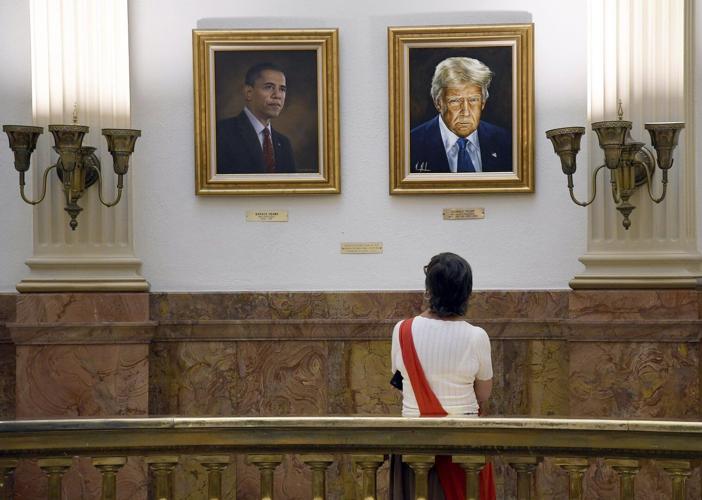 New Trump portrait donated by White House hangs in Colorado Capitol ...