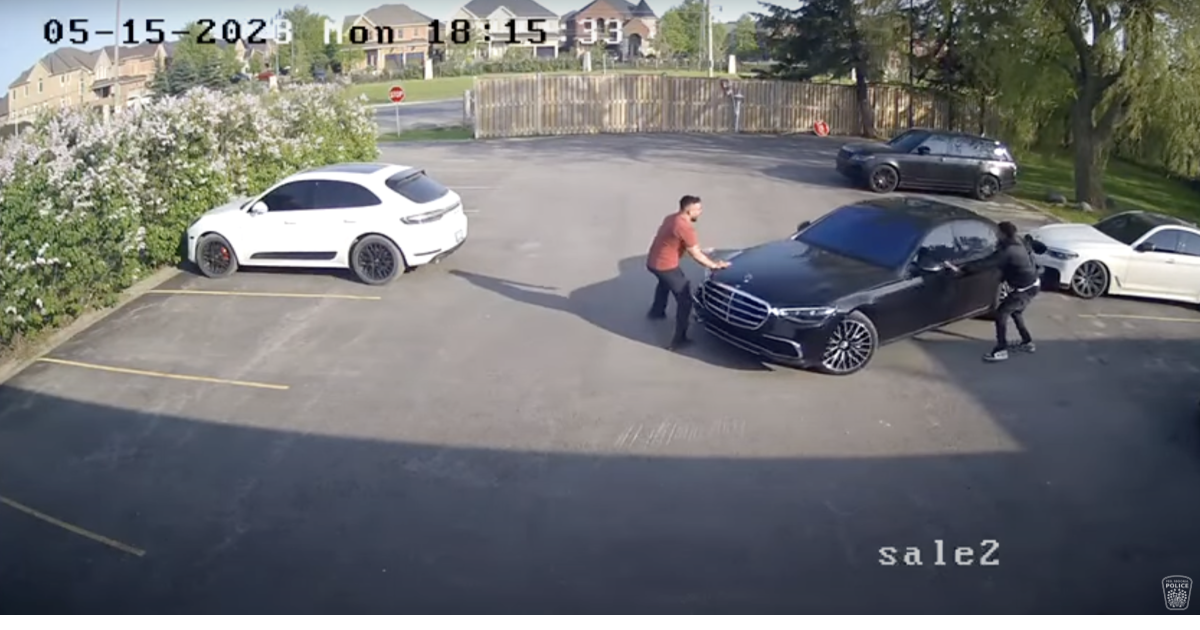 Peel police search for car theft suspects