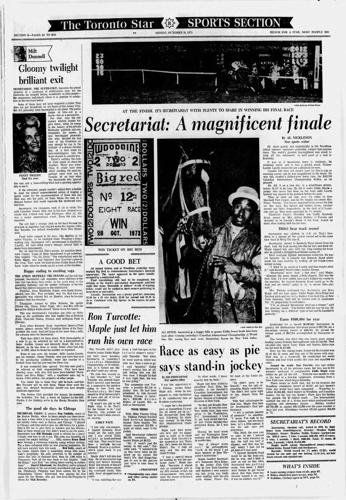 Secretariat’s final race in Toronto, 50 years later