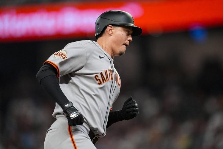 Rafael Devers starts at first base and helps Giants beat Braves 9-0 to ...