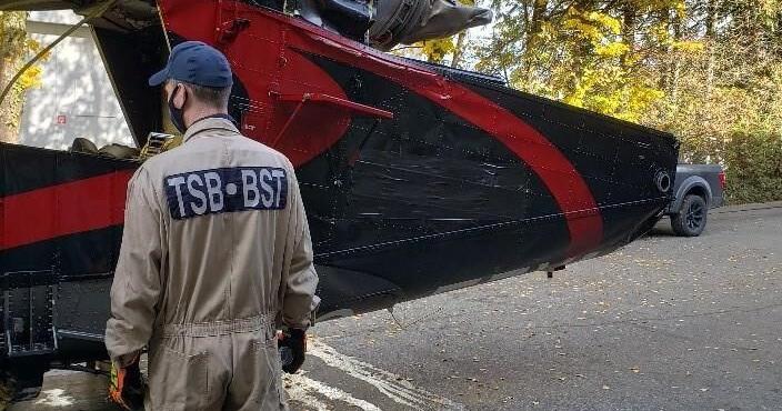 TSB says B.C. helicopter crashed in 2021 after rotors collided