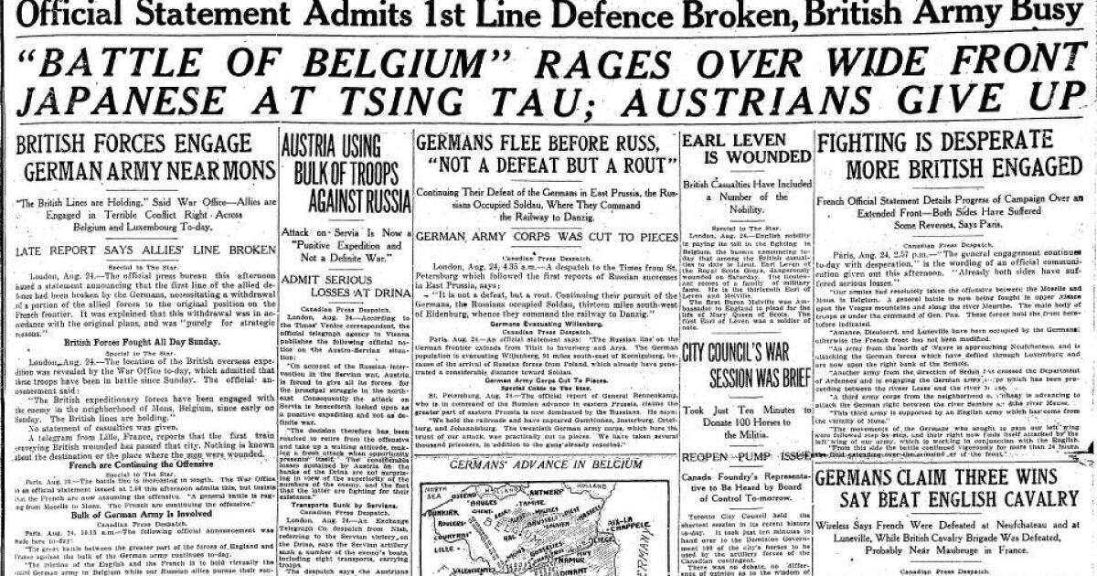 Allied forces to retire: WW1 dispatches